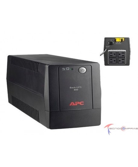 Back ups linea interactiva APC BX800L-LM Apc back-ups 800va 120v avr lam