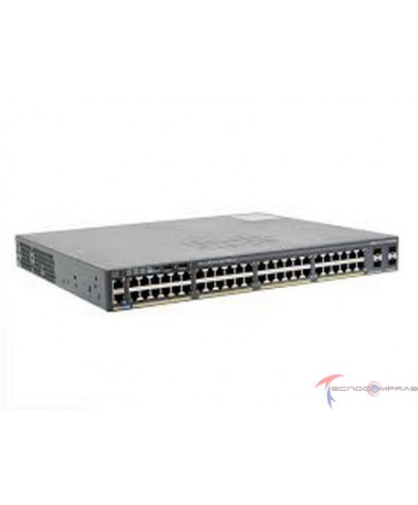 Swtich Cisco WS C2960X 48LPS L Catalyst 2960X 48 GigE PoE 370W 4 x 1G ...
